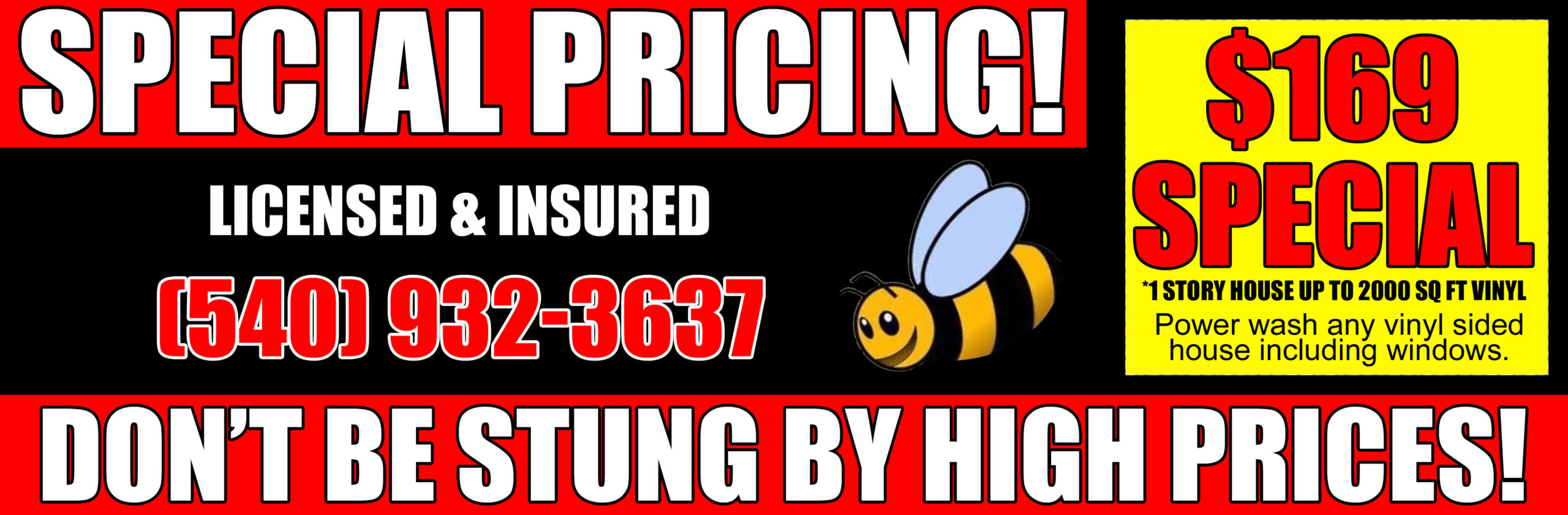 Busy Bee Power Washing – Don't Be Stung By High Prices